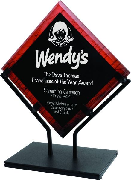 Acrylic Paragon Red Plaques | Custom Recognition Awards