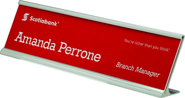 Aluminum Desk Sign