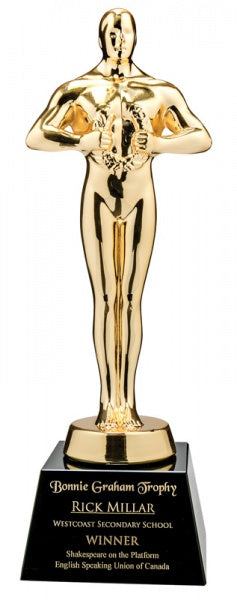 Polished Metal Oscar Trophy