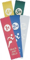 English Track and Field Ribbons 1st to 5th